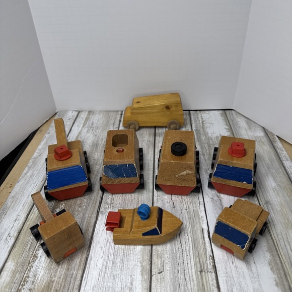 Mattel | Toys | Vtg 971 1973 Mattel Putt Putt Wooden Toy Train Boat ...